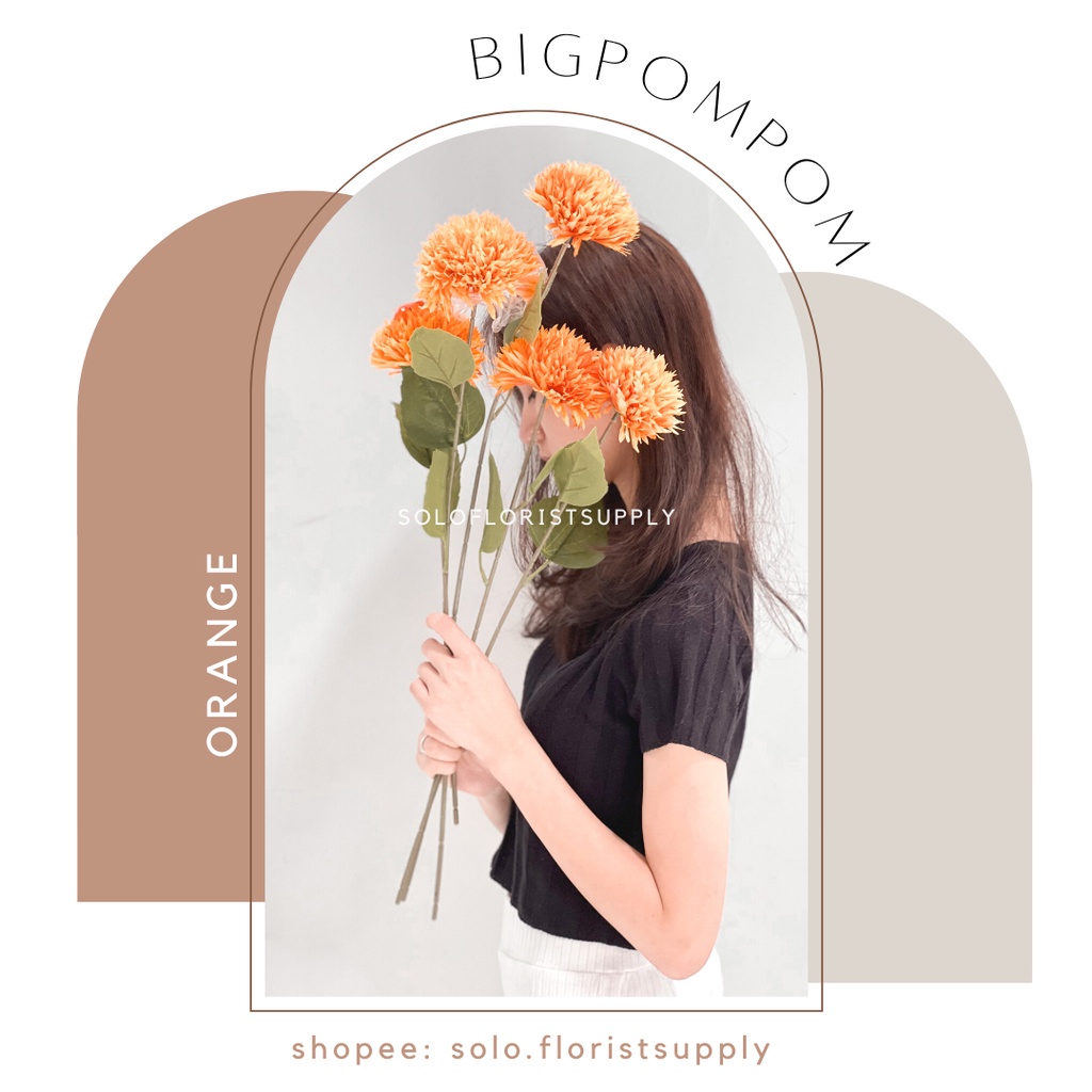 Jual BIG POMPOM Artifisial Bunga Palsu Bunga Sutra Dandelion Bunga ...