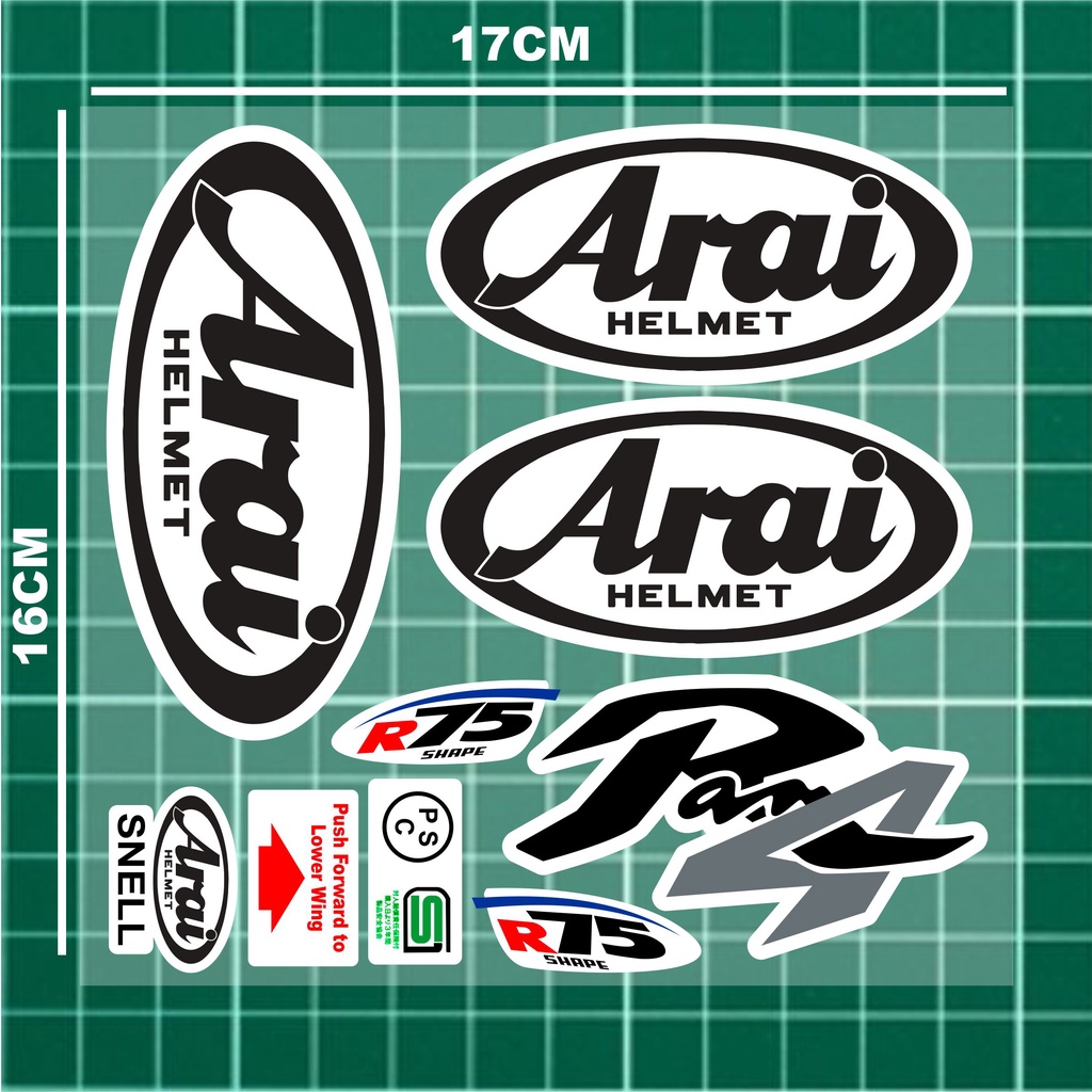 Jual Stiker Set Helm Arai Rv | Shopee Indonesia