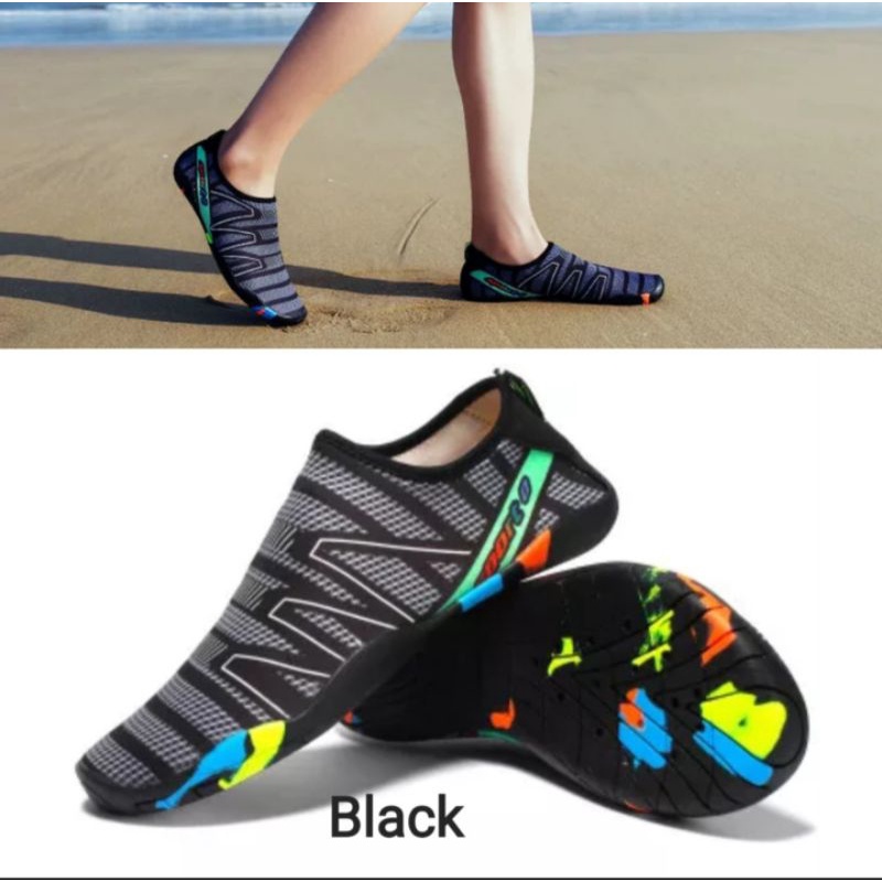 Jual Sepatu Pantai Diving Snorkling Renang Sepatu Sepeda Santai ...