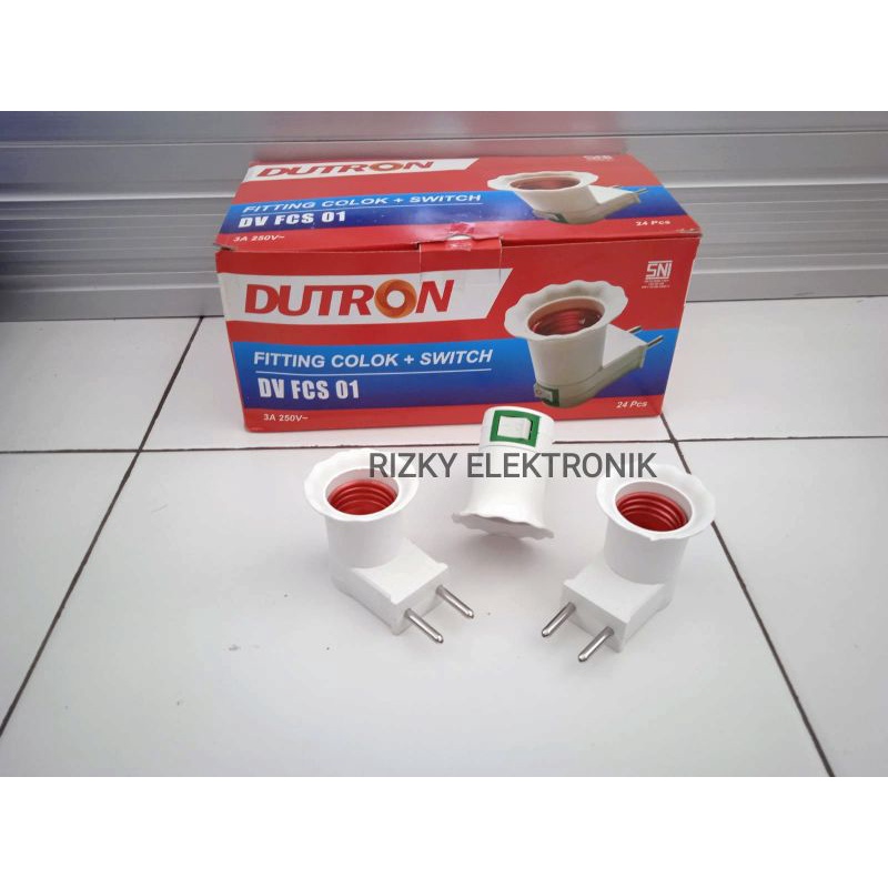 Jual Fiting Fitting Colok Lampu E27 + Saklar Switch Tombol On/Off ...