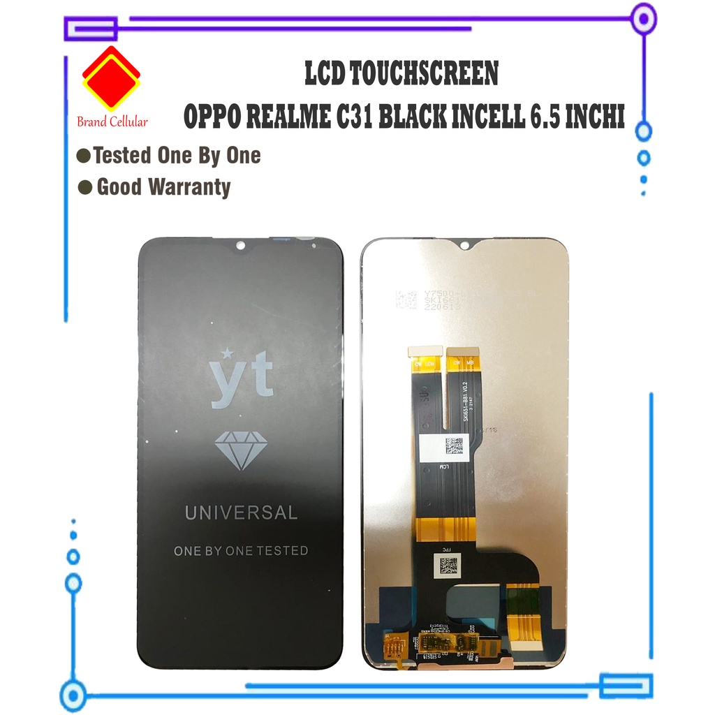 Jual LCD TOUCHSCREEN OPPO REALME C30 - C31 - BLACK INCELL 6.5INCHI ...