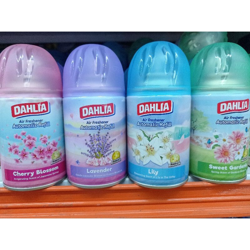 Jual Dahlia Automatic Reffil 225 ml aroma bunga | Shopee Indonesia