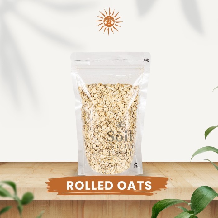 Jual Rolled Oats Gandum giling 1000 Gram by Soil Food Temple | Shopee ...