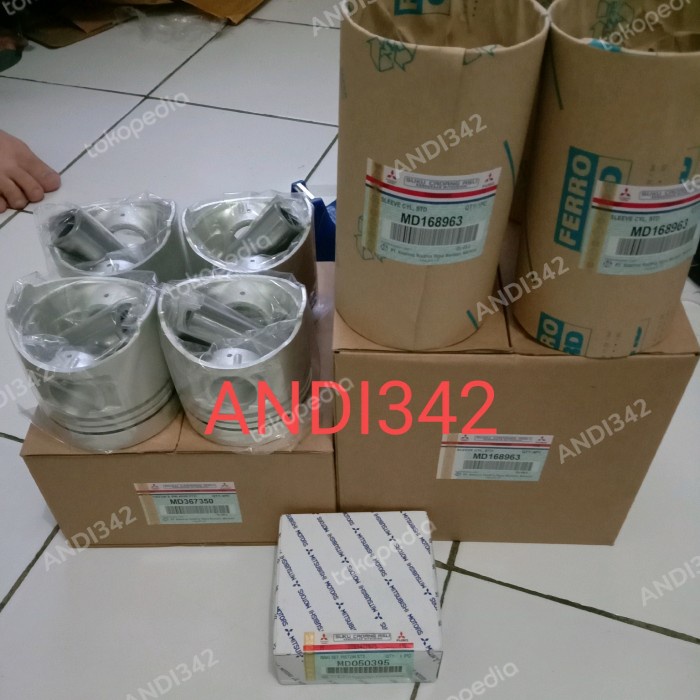 Jual LINER SET PISTON RING PISTON L300 DIESEL KUDA DIESEL 4D56 | Shopee ...