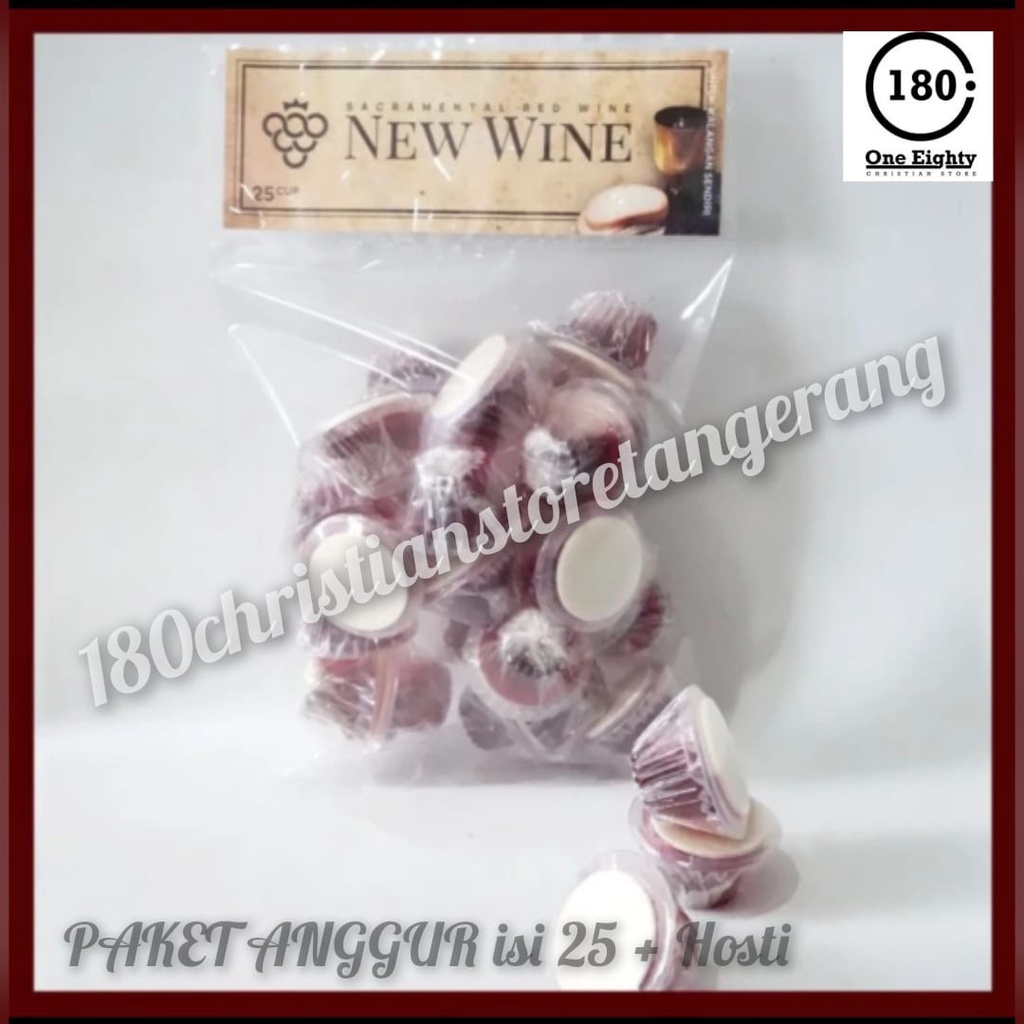 Jual Anggur Paket Perjamuan Kudus + Hosti Polos - isi 25 | Shopee Indonesia