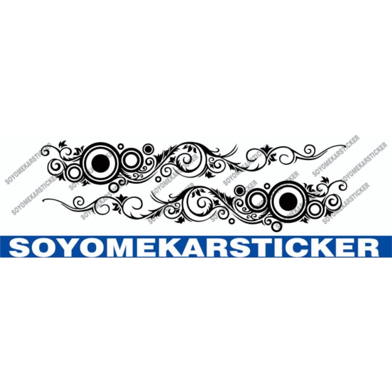Jual stiker motor sticker cutting tribal buat spakbor motor body motor ...