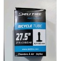 Jual ban dalam sepeda 27.5x2.10/2.40av 60 cop pentil motor panjang 60mm deli tire | Shopee Indonesia