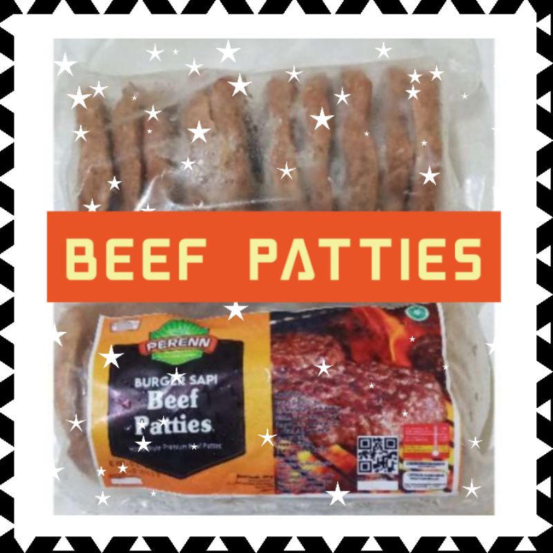 Jual Perenn beef patties daging burger sapi | Shopee Indonesia