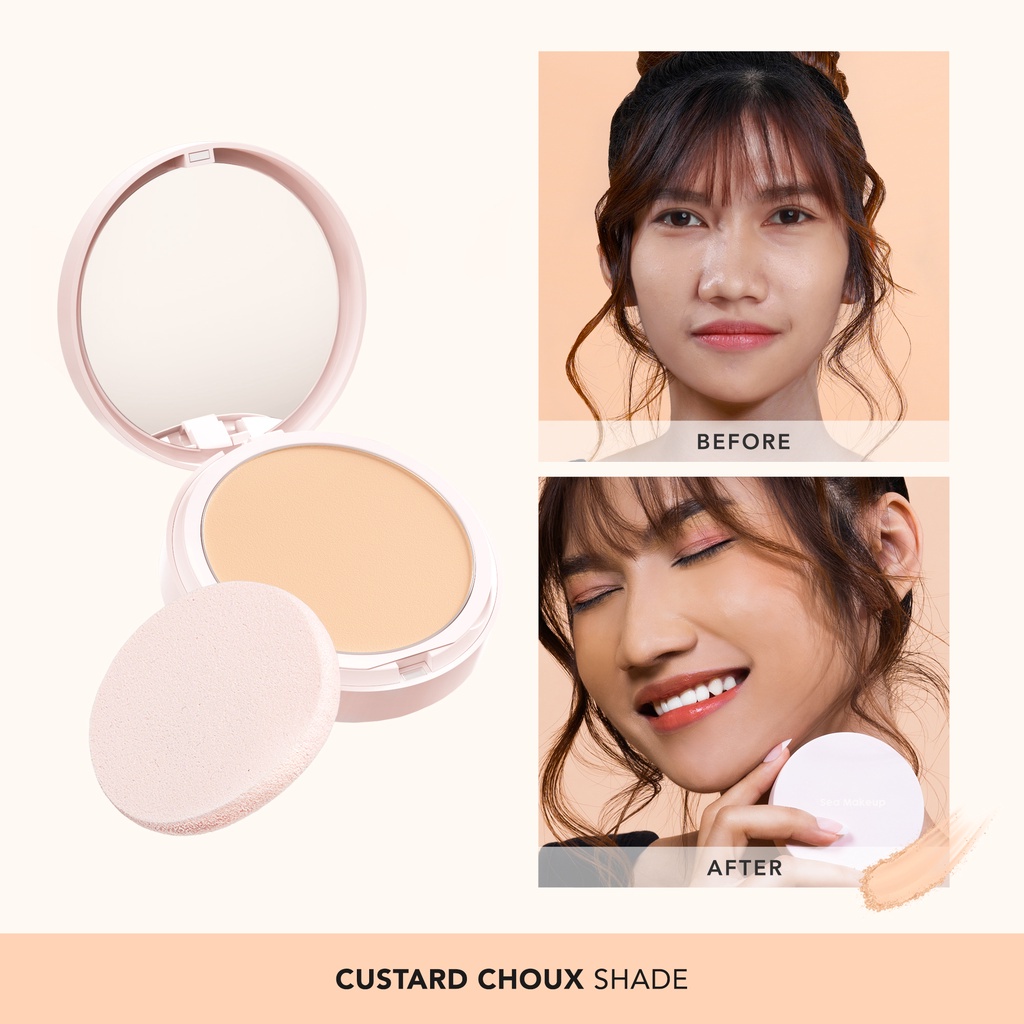 Jual Sea Makeup Acne Cover & Smooth Two Way Cake | Up Fix and Flawless Acne Cover Cushion ...