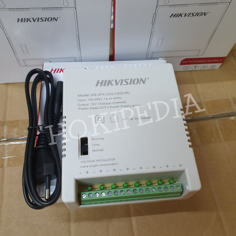 Jual POWER SUPPLY HIKVISION 8 CHANNEL / 8 PORT POWER SUPPLY HIKVISION 2FA1205-C8 | Shopee Indonesia