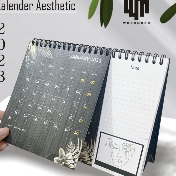 Jual RIA729 Kalender Duduk 2023/ Kalender Aesthetic/ Kalender Kekinian ...