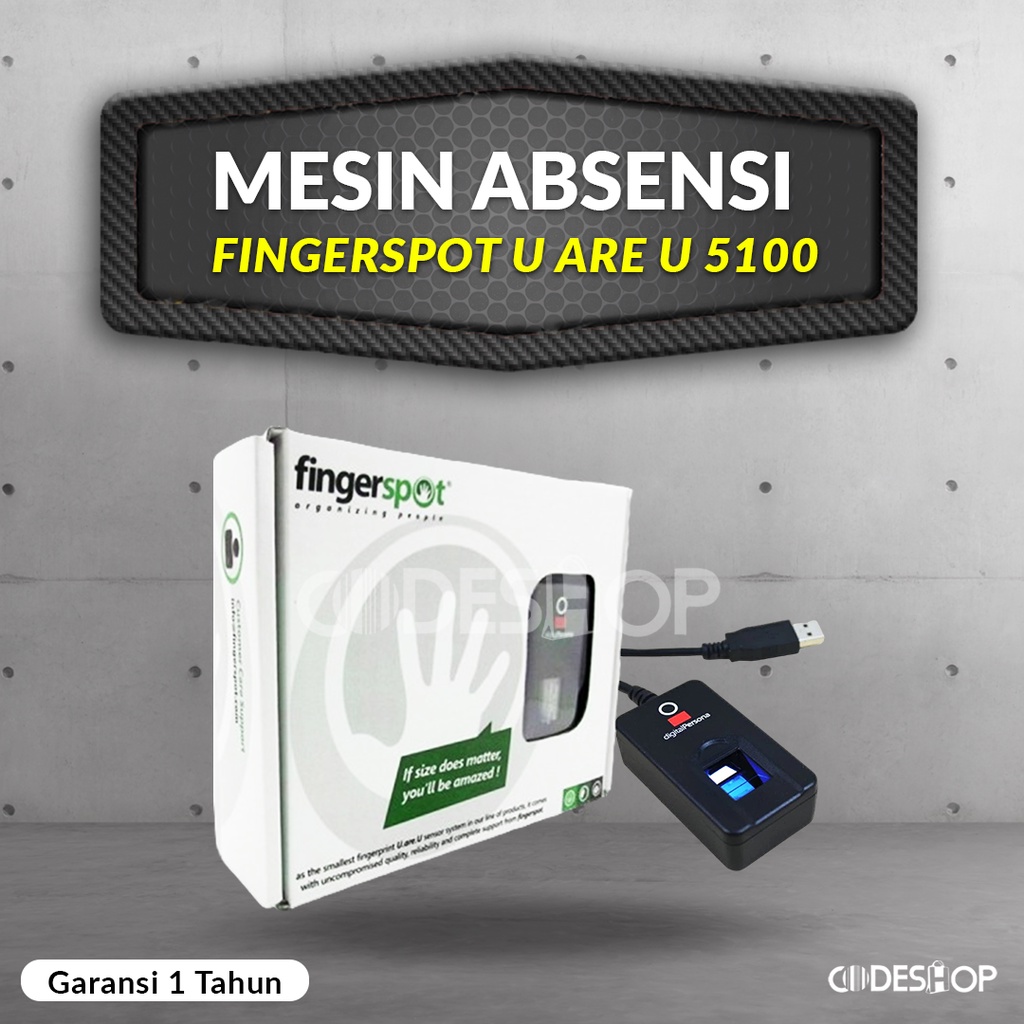 Jual Mesin Finger U are U Digital Persona Fingerspot Fastcode 5100 Absensi Karyawan | Shopee ...