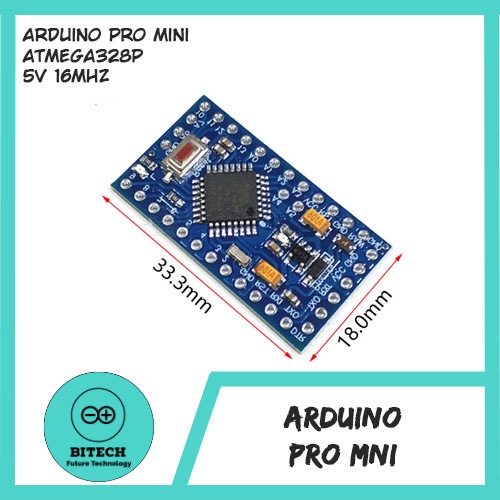Jual Arduino Pro Mini ATMEGA328P 5v 16MHz ATMEL | Shopee Indonesia