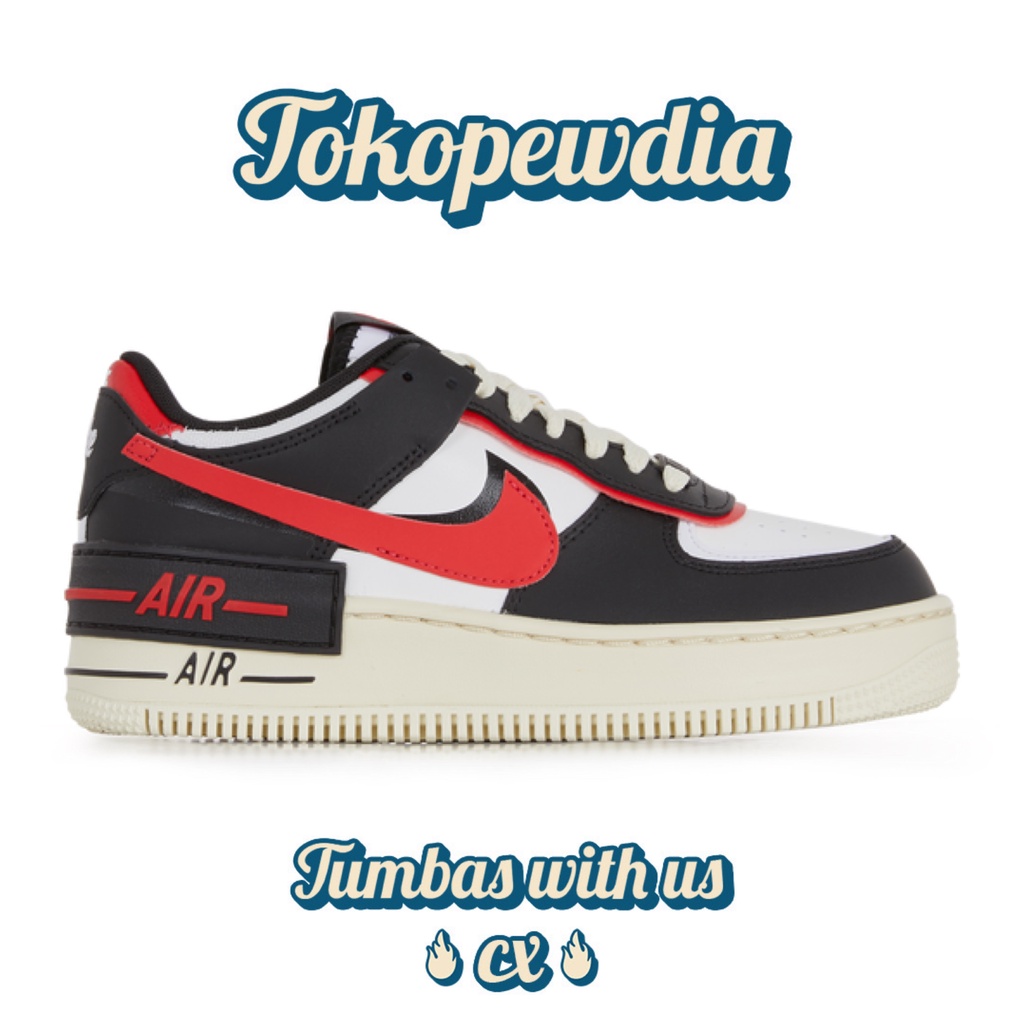 Jual Nike Air Force 1 Shadow / University Red Black | Shopee Indonesia