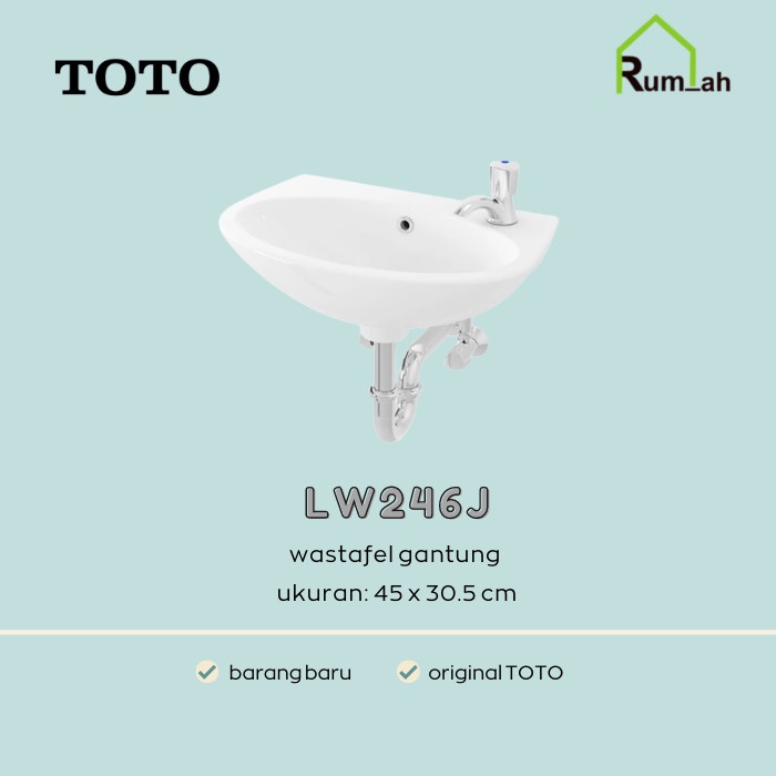 Jual WASTAFEL TOTO LW246J BODY ONLY / WASHTAFEL GANTUNG TOTO LW 246 KECIL | Shopee Indonesia