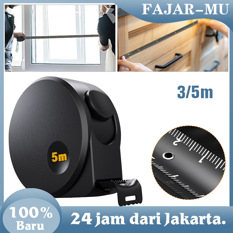 Jual Tape Measure Meteran Deli 3/5m Portable Multifungsi Bahan Baja ...