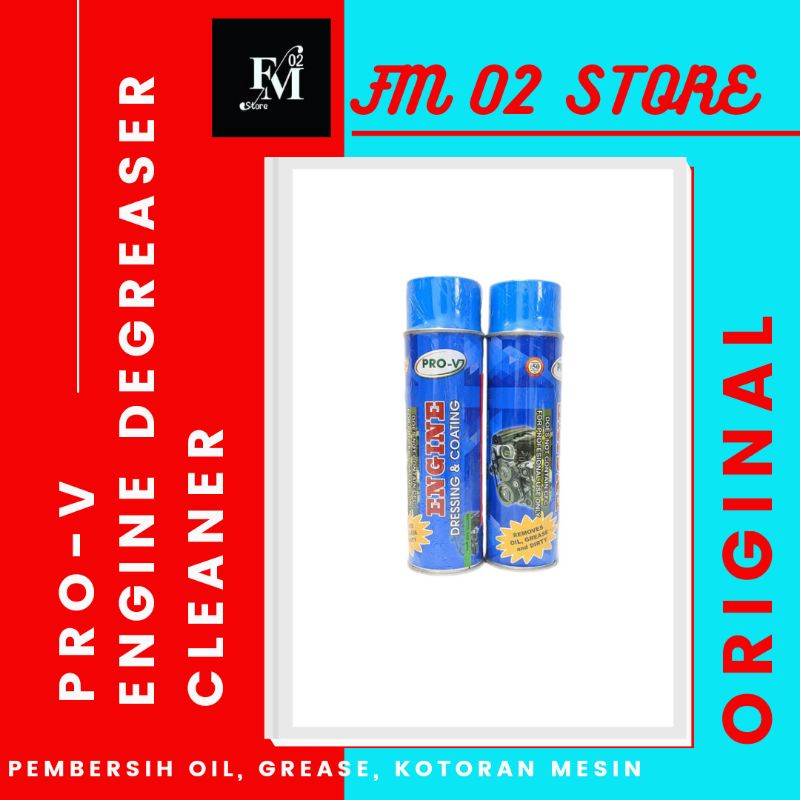 Jual Pembersih Oli Grase Pro-V Engine Degreaser Cleaner 450Ml | Shopee ...
