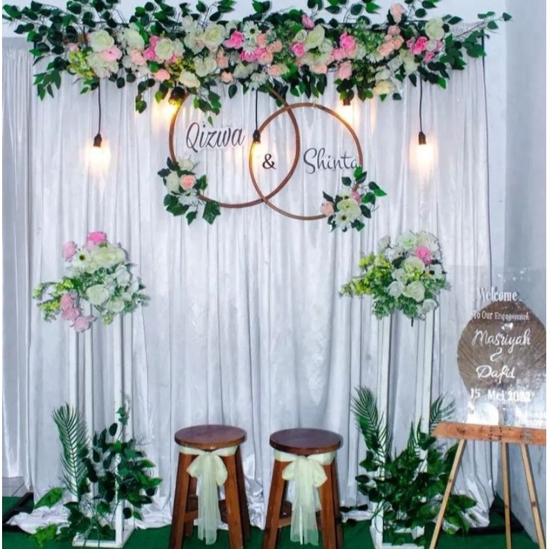 Jual sewa backdrop lamaran | Shopee Indonesia
