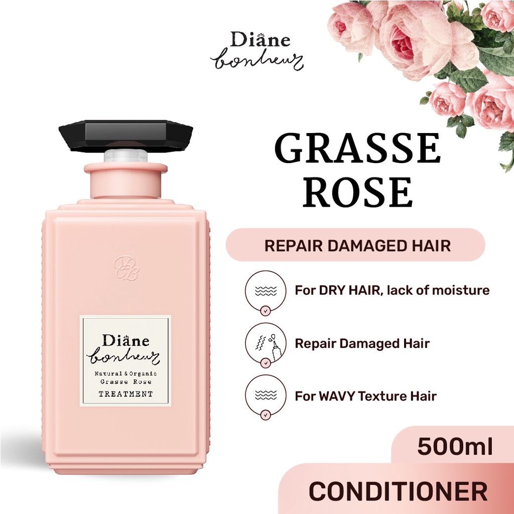 Jual Diane Bonheur Grasse Rose Treatment 500 ML (Made in Japan ...