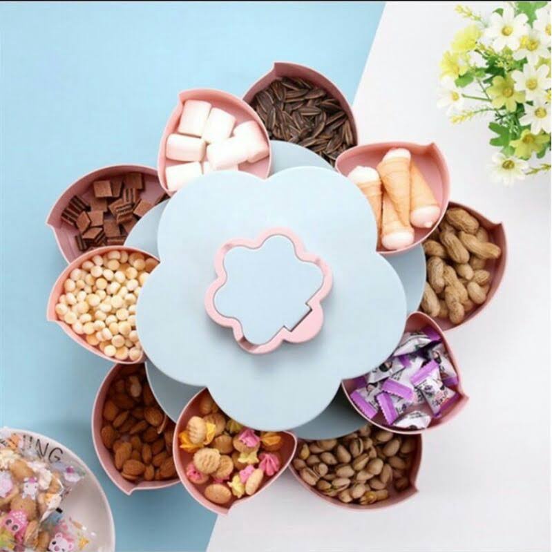 Jual TOPLES BUNGA PUTAR SUSUN TINGKAT CANDY BOX TEMPAT KUE SNACK PERMEN ...