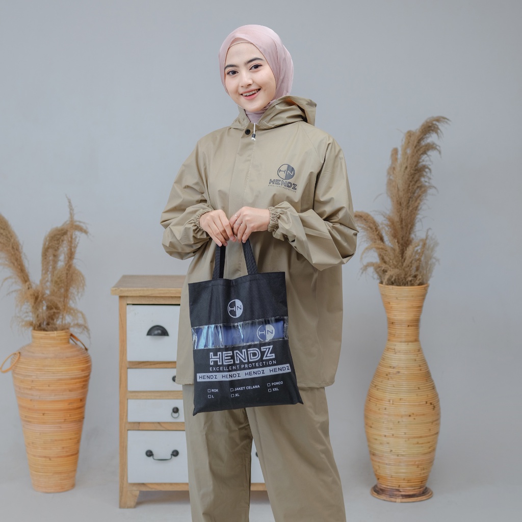 Jual Jas Hujan Raincoat Anti Rembes Pria Wanita Bahan PVC Karet 025 Tebal Kuat Elastis BY HENDZ ...
