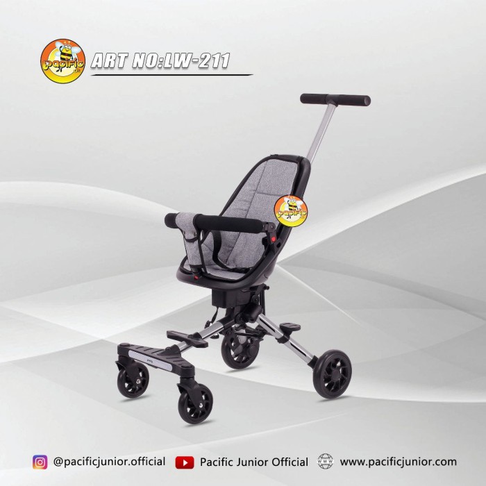 Jual Jual MAGIC STROLLER PACIFIC JR LW-211 - Abu-abu Limited | Shopee ...