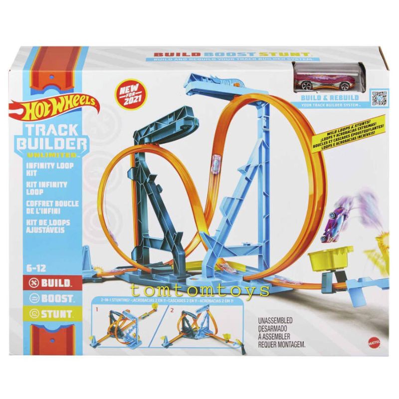 Jual Hot Wheels INFINITY LOOP KIT Track Diecast HotWheels Double Loop ...