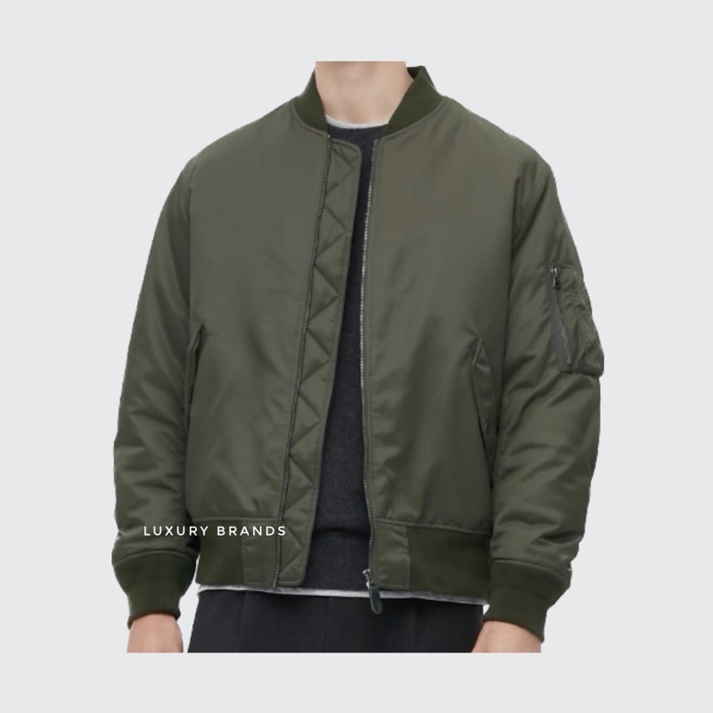 Jual Jaket Bomber UNIQLO Original Blouson Authentic Bomber Jacket Green ...