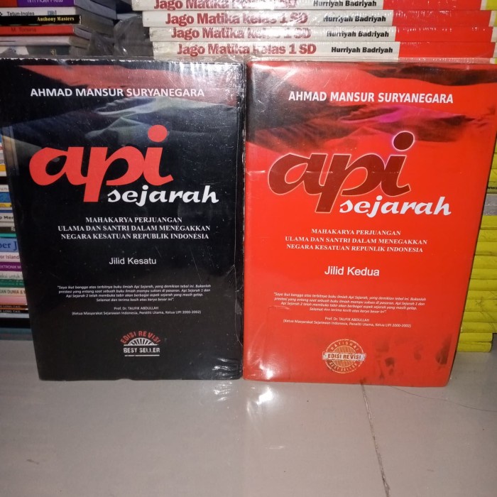 Jual buku api sejarah 1set jilid kesatu dan jikid jedua ahmad mansur ...