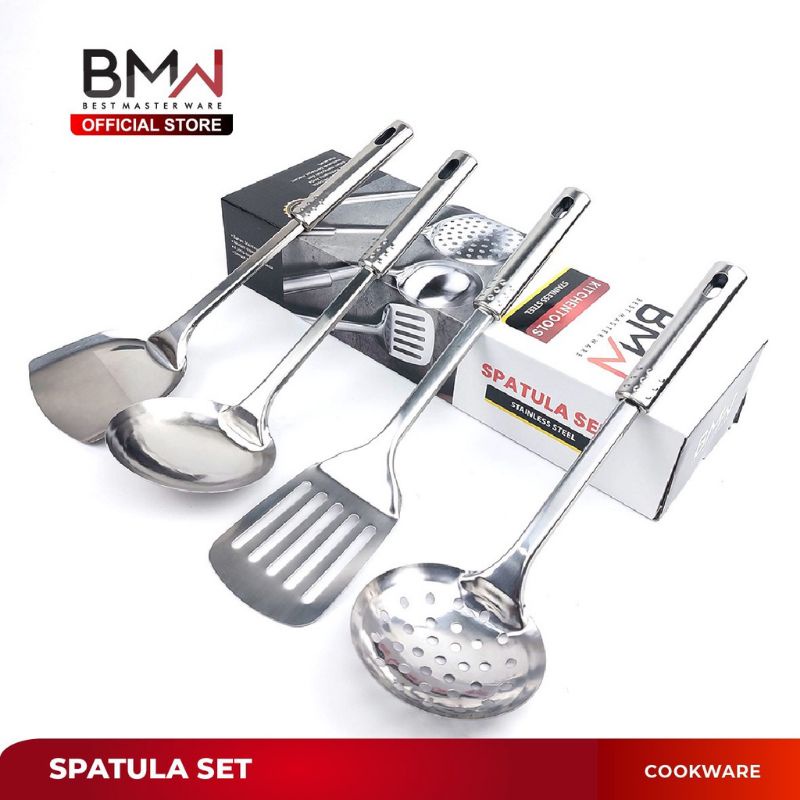 Jual Spatula Set Stainless 4pcs | Shopee Indonesia