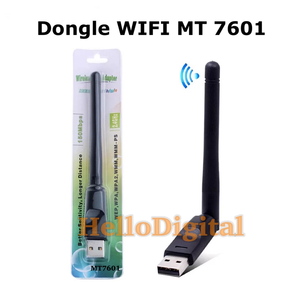 Jual USB WIFI Dongle MT7601 Wireless Adapter Receiver Antena WIFI PC Laptop Set Top Box | Shopee ...