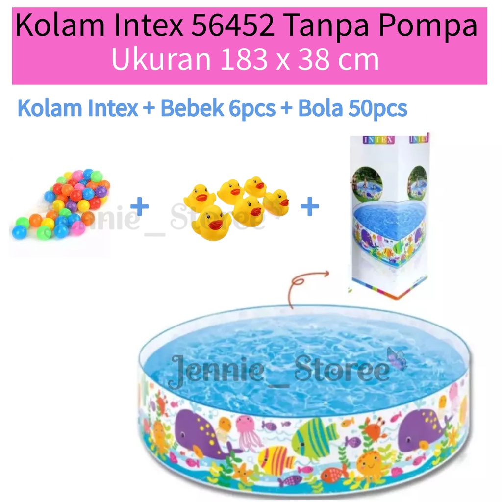 Jual INTEX 56452 Kolam Anak / Kolam Renang Tanpa Pompa 183 cm Bebek ...