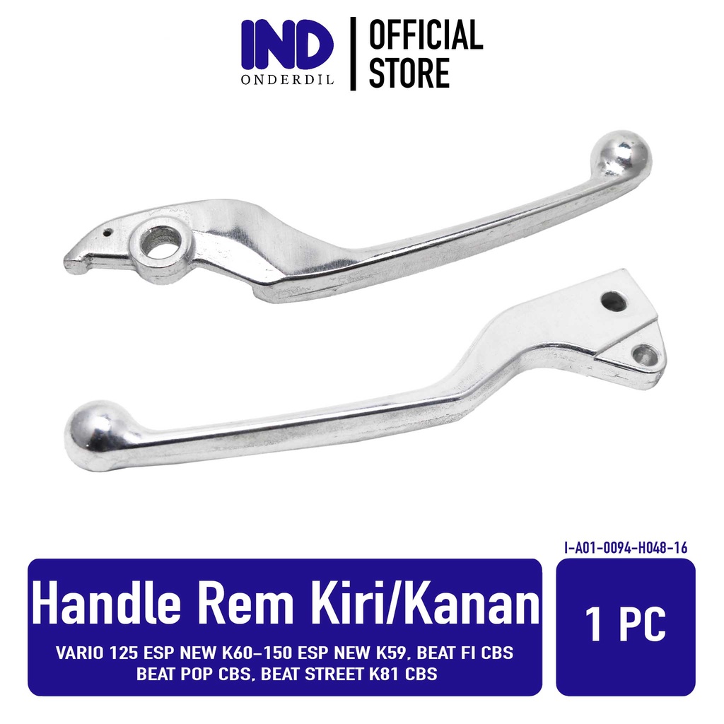 Jual IND Onderdil Handle Rem Kiri Kanan Chrome Honda Vario 125-150 New ...