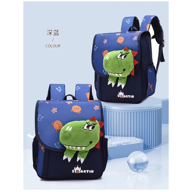 Jual BJ62434 - BLUE/PINK/PURPLE/YELLOW - TAS RANSEL SEKOLAH ANAK CEWEK ...