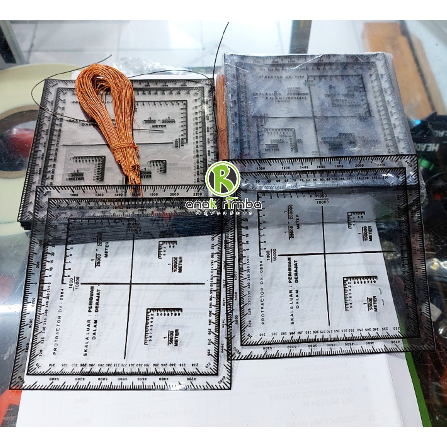 Jual PROTAKTOR ALAT NAVIGASI PENGGARIS KOTAK. PERLENGKAPAN DIKSAR ...