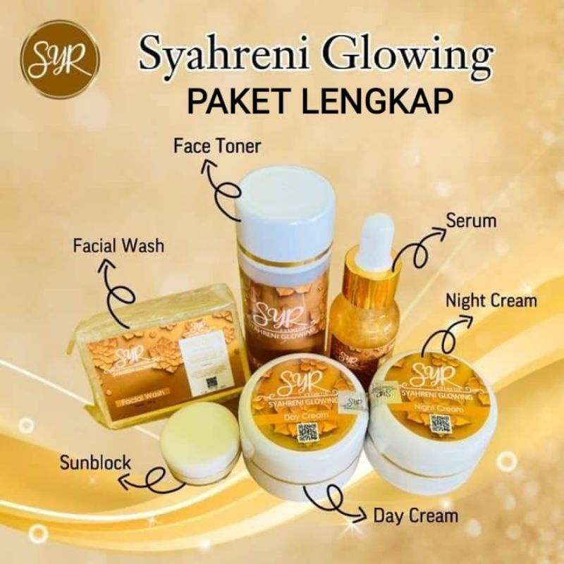 Jual Cod bpom paket lengkap syahreni glowing set skincare syr glowing ...