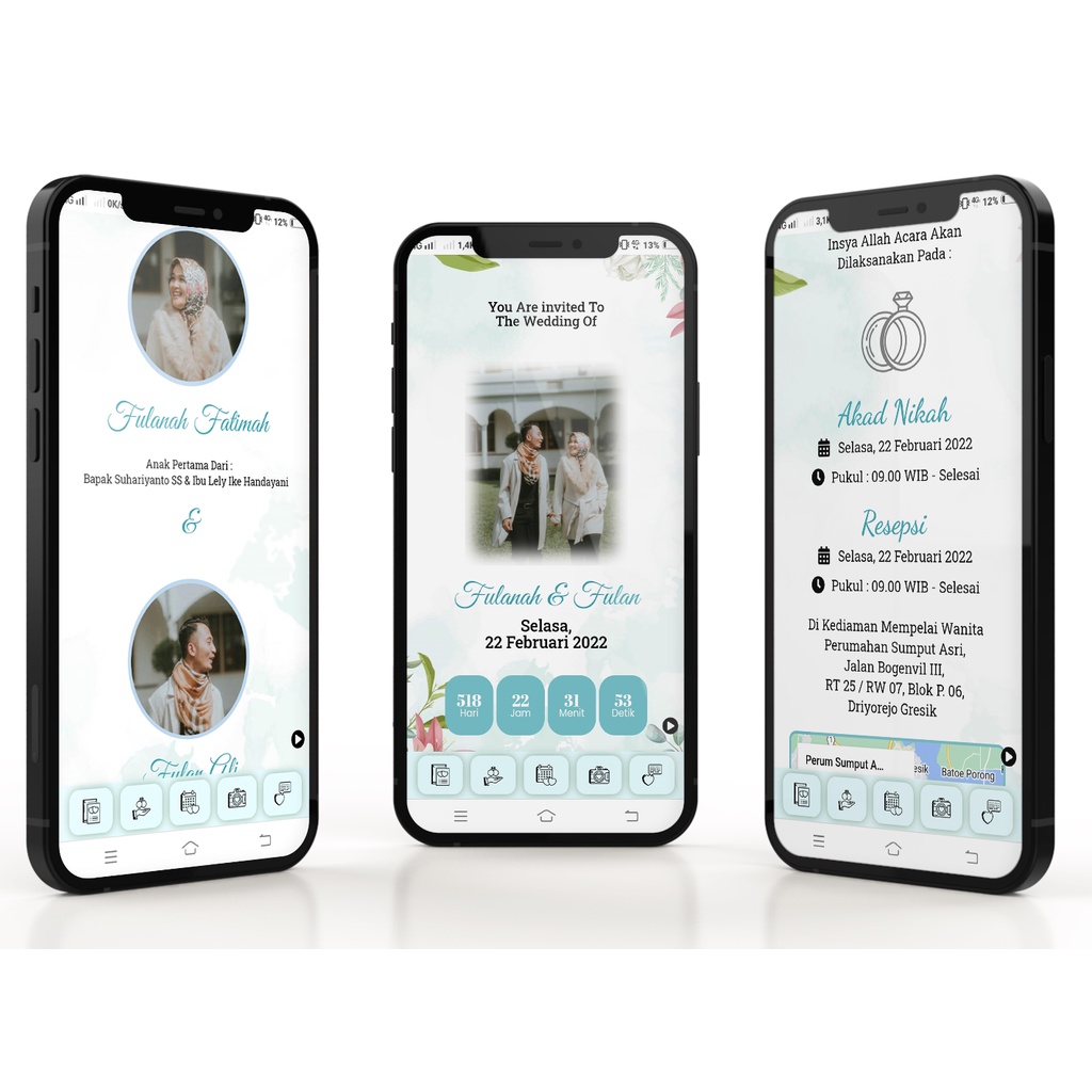 Jual Undangan Digital Website Pernikahan custom | Menggunakan Foto ...