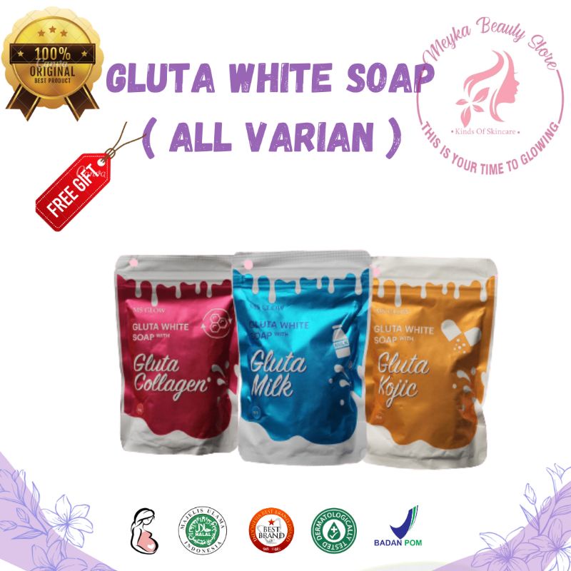 Jual MS GLOW Gluta White Soap Gluta Collagen Sabun Mandi | Shopee Indonesia