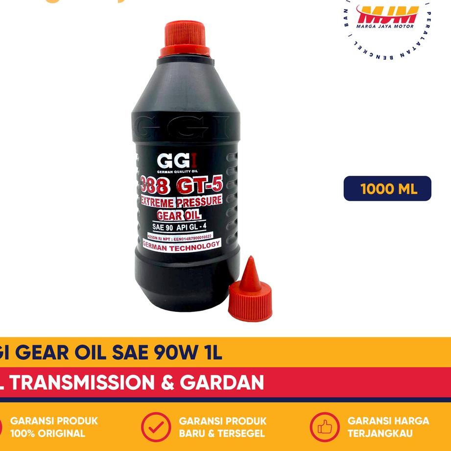 Jual GGI Gear Oil 1000ml Oli Transmisi & Gardan GGI Sae 90 (1L ...