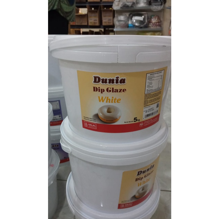 Jual Dunia Glaze 5kg White Taro Greentea Strawberry Tiramisu Dark ...