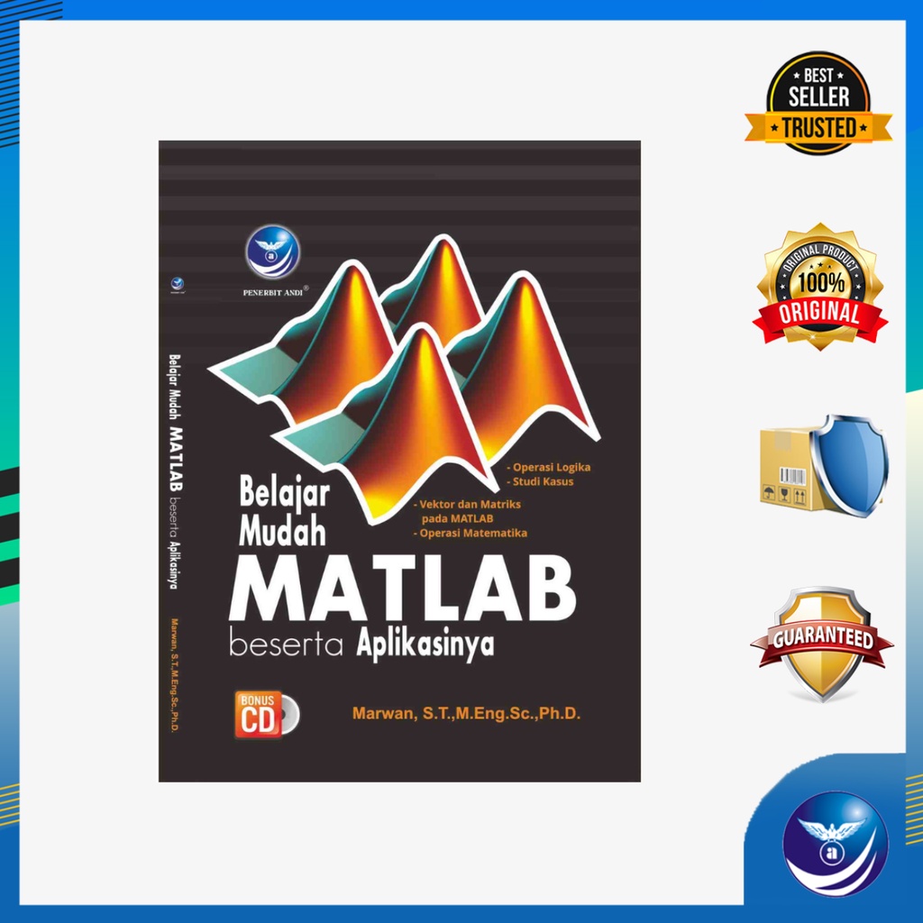 Jual Belajar Mudah Matlab Beserta Aplikasinya+cd - Marwan, S.T.,M.Eng ...
