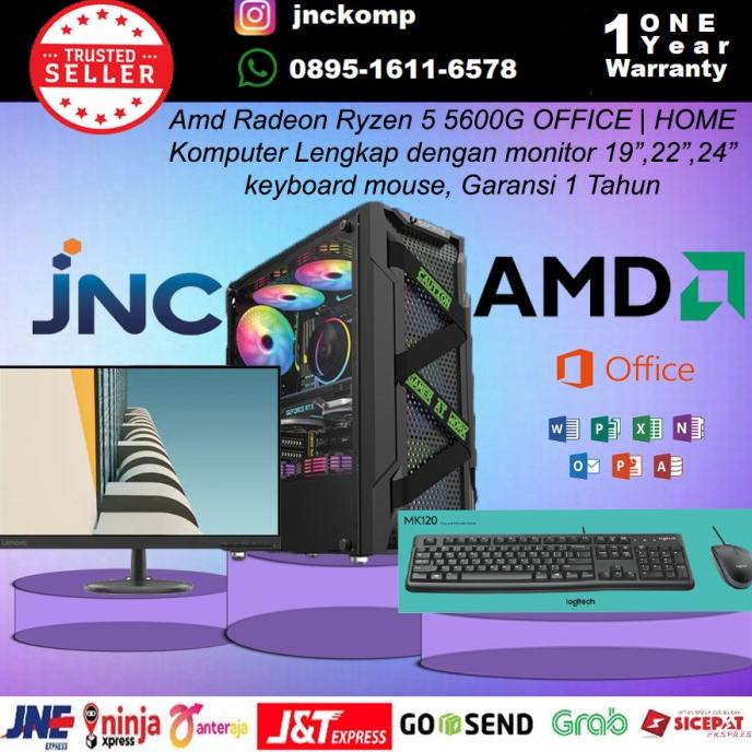 Jual PC Rakitan Fullset Ryzen 5 5600G RAM 32GB SSD 512GB For Gaming ...