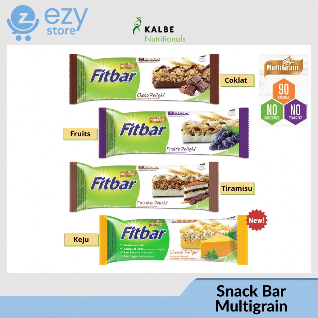 Jual Fitbar Multigrain Snack Bar / Cemilan Sehat Cemilan Diet / Snack ...
