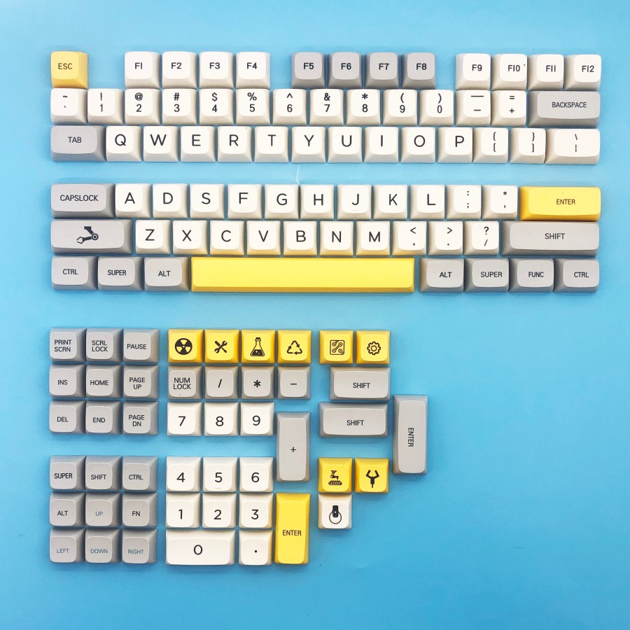 Jual Keycaps Heavy Industry PBT XDA profile keycap set | Shopee Indonesia