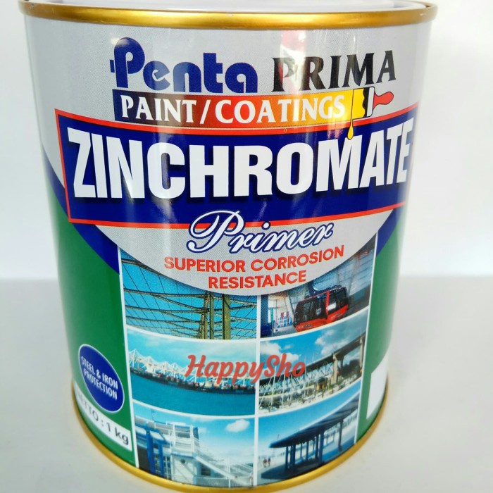 Jual ```````] Penta Zinchromate Primer 1Kg / Cat Dasar Kayu dan Besi ...