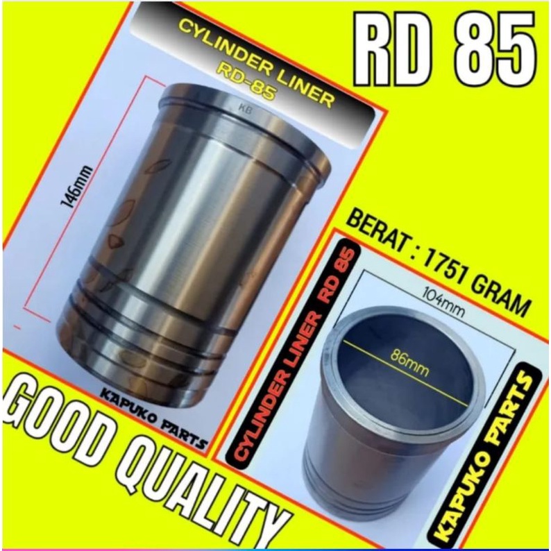 Jual RD 85 CYLINDER LINER 86MM UNTUK MESIN DIESEL KUBOTA | Shopee Indonesia