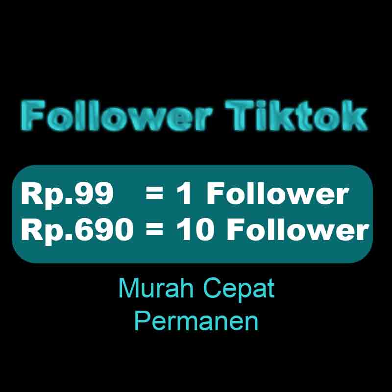 Jual Sedang Promo FOLLOWERS TIKTOK permanen follower tiktok rekomendasi ...