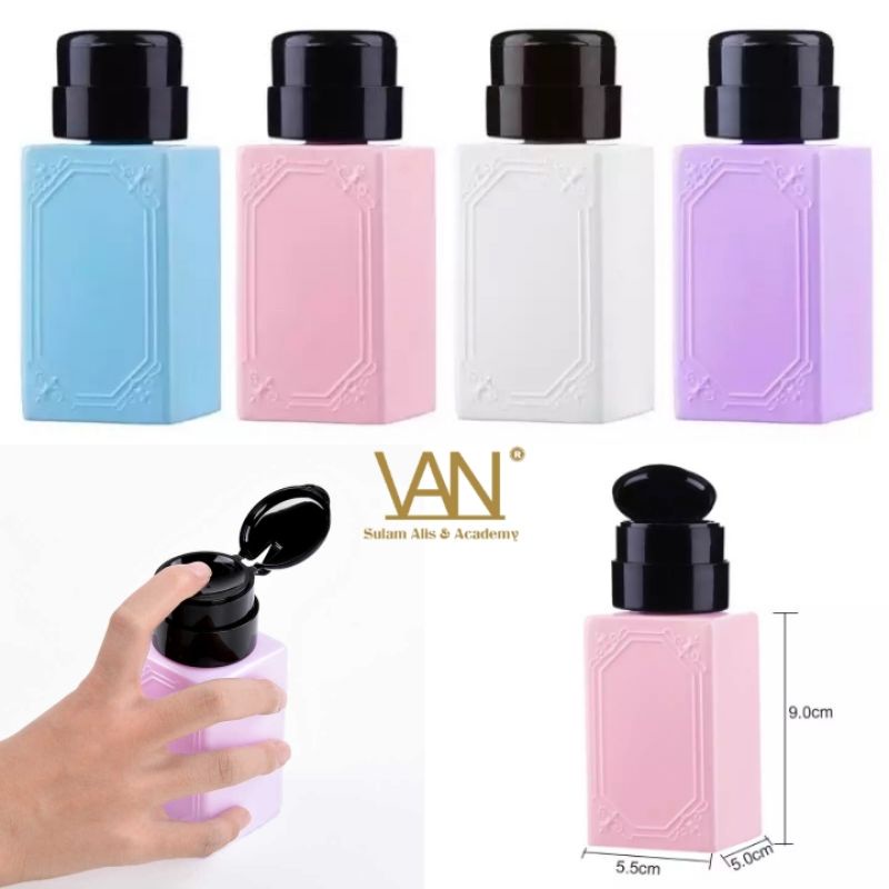 Jual Botol Plastik Pump Makeup Remover Nail Art / Botol Cleansing ...