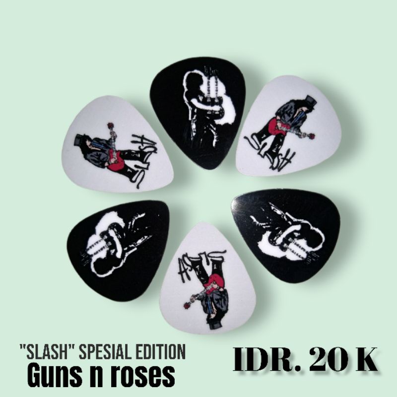 Jual Pick gitar Murah desain suka suka edisi slash guns and roses ...