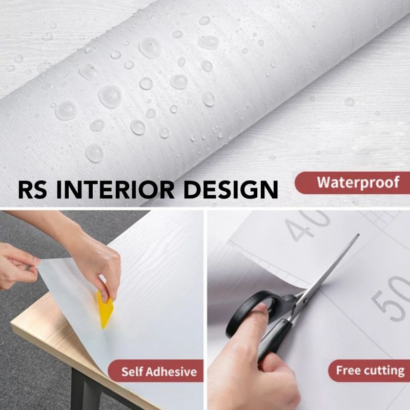Jual Wallpaper Stiker Meja Lemari Pintu Kayu Triplek Pvc Furniture ...